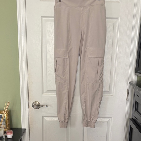 Athleta | Pants & Jumpsuits | Athleta Light Tan Cargo Joggers | Poshmark